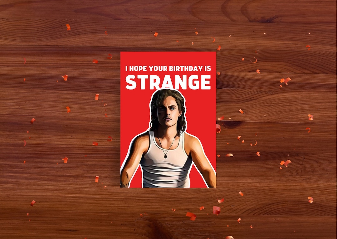 Printable Stranger Things Birthday Card, Stranger Things Billy Birthday ...