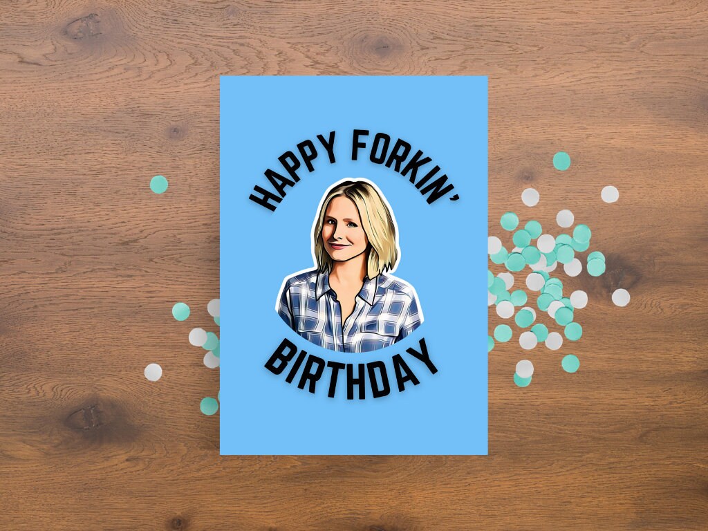 Printable Eleanor Shellstrop Birthday Card Happy Forking - Etsy