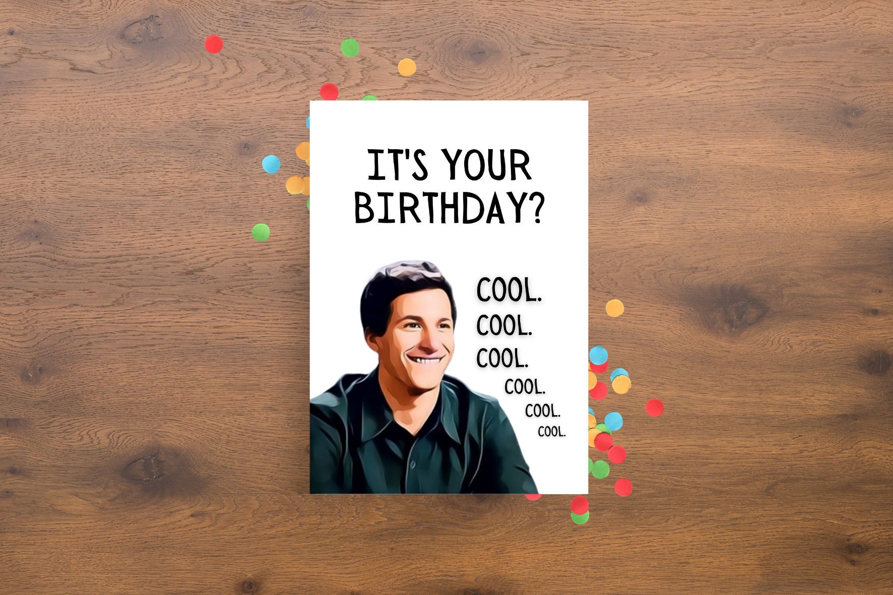 Printable Jake Peralta Birthday Card Cool Cool No Doubt - Etsy