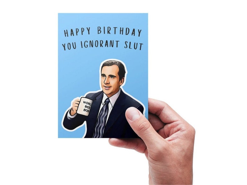 Printable Michael Scott Birthday Card Happy Birthday You | Etsy