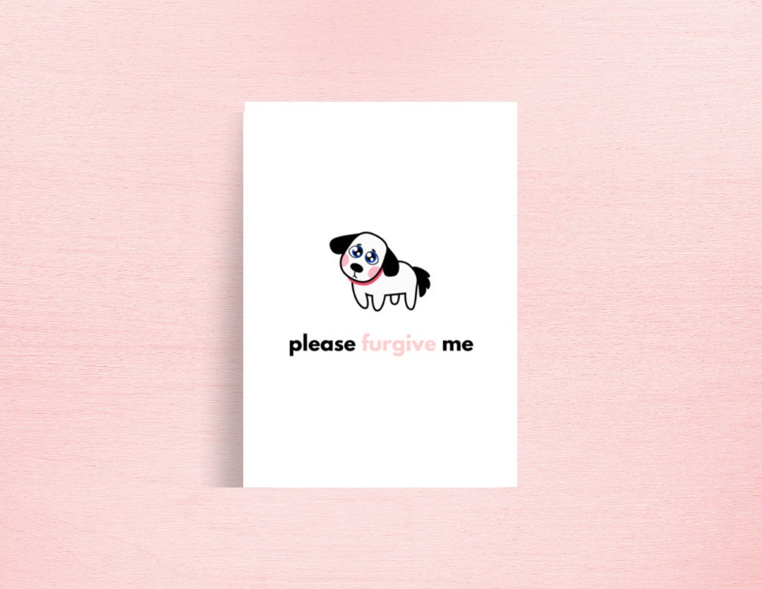 Printable Please Furgive Me, Forgiveness Card, I'm Sorry Card, Positive ...