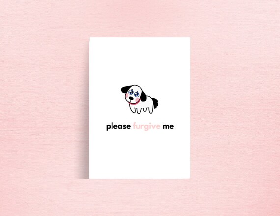 Printable Please Furgive Me Forgiveness Card I'm Sorry | Etsy