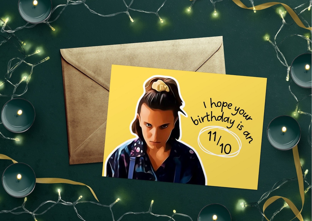 Printable Stranger Things Birthday Card Stranger Things - Etsy Australia