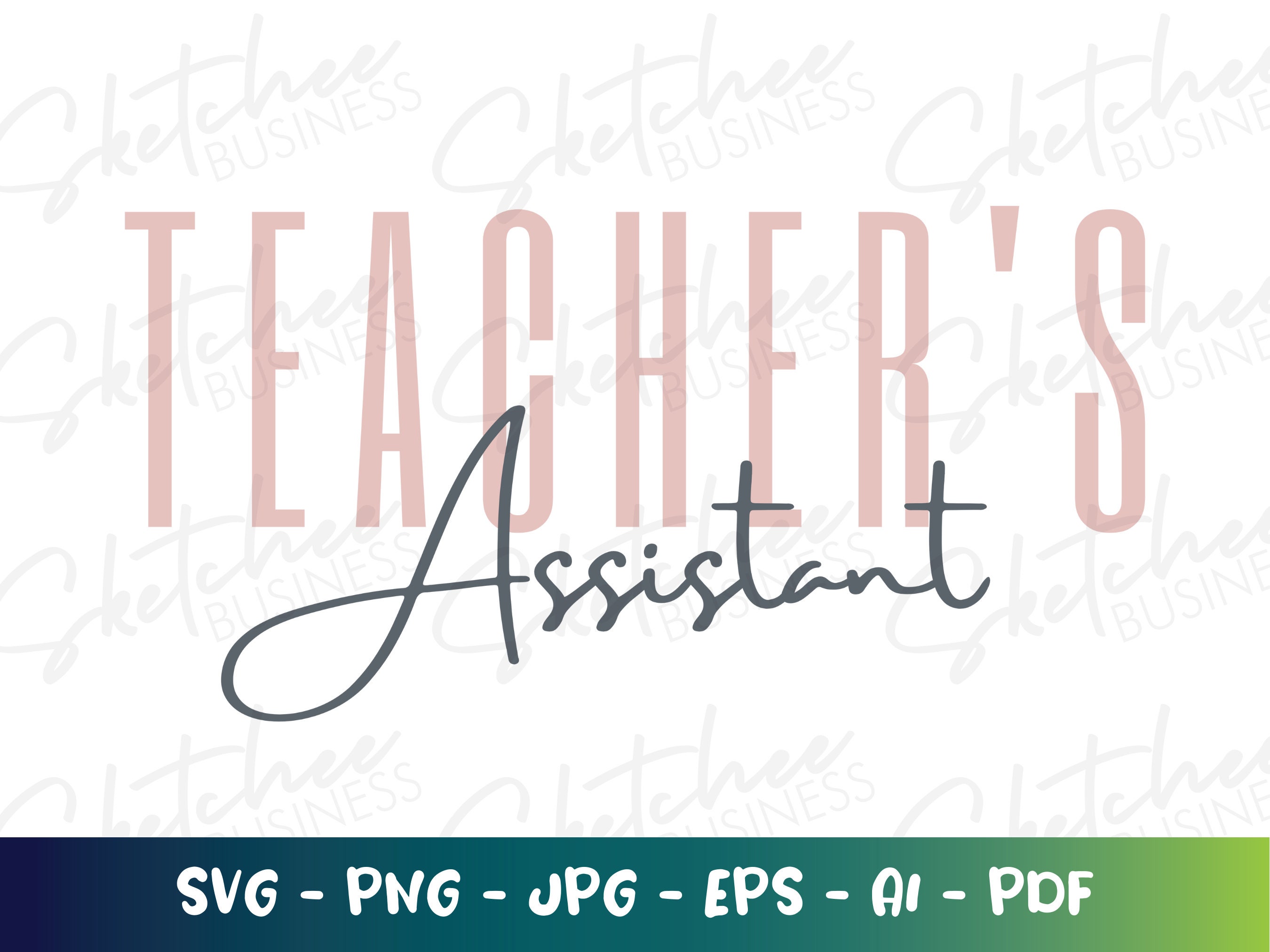 Teacher's Assistant Svg, Gifts for Ta's Svg, Teacher Shirt Svg, Cricut ...