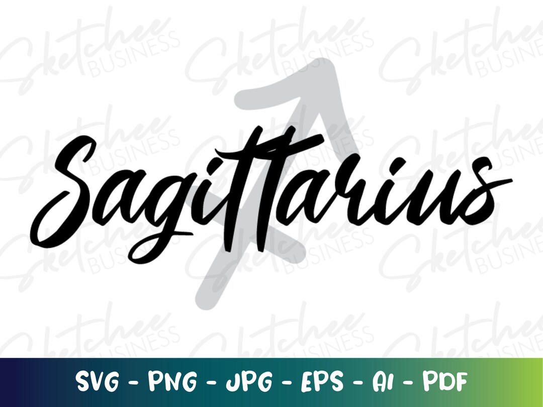 Sagittarius Zodiac SVG, Sagittarius Sign, Sagittarius Astrology ...