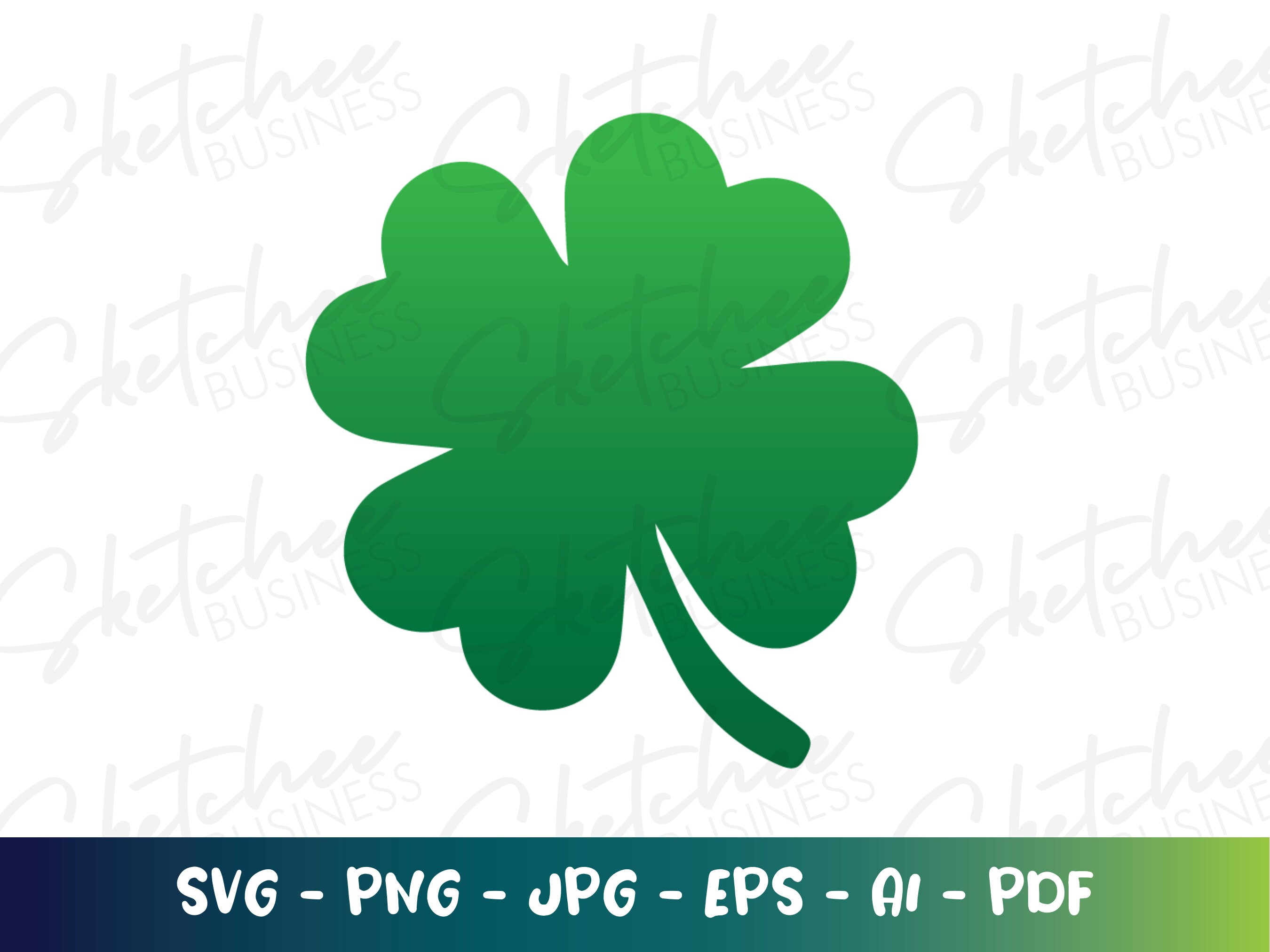 Día de San Patricio SVG, tréboles svg, trébol de cuatro hojas, st ...