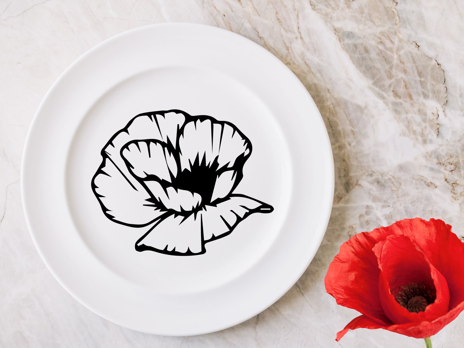 Poppy Flower SVG Pdf Png, Poppies SVG, Cricut Cut Files, Silhouette ...