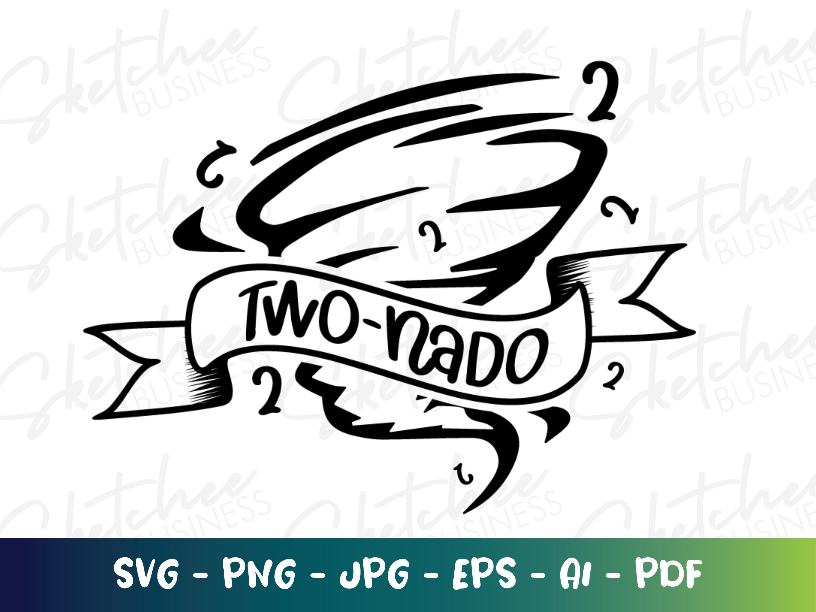 Two-nado Svg Png Pdf Second Birthday Svg Kids Birthday SVG - Etsy
