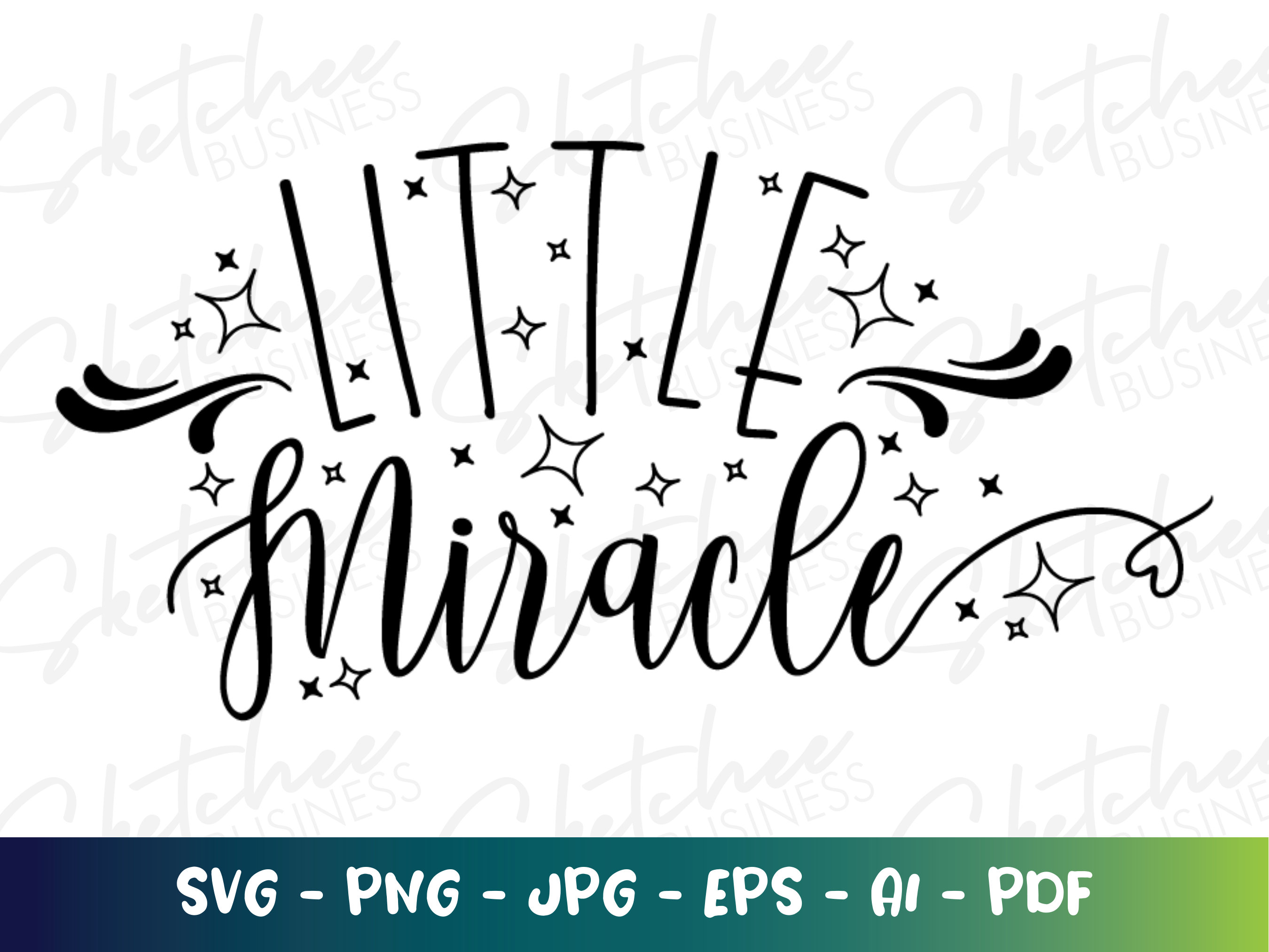 Little Miracle SVG, Fertility Svg, IVF Treatments, Cut Files Cricut ...