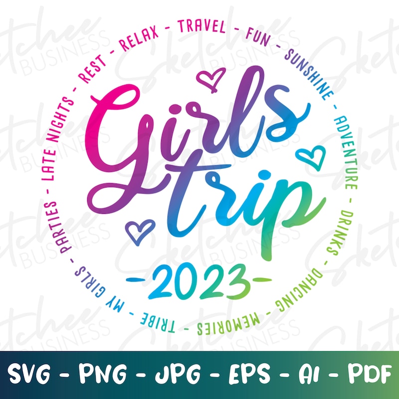 Girls Trip Svg - Etsy