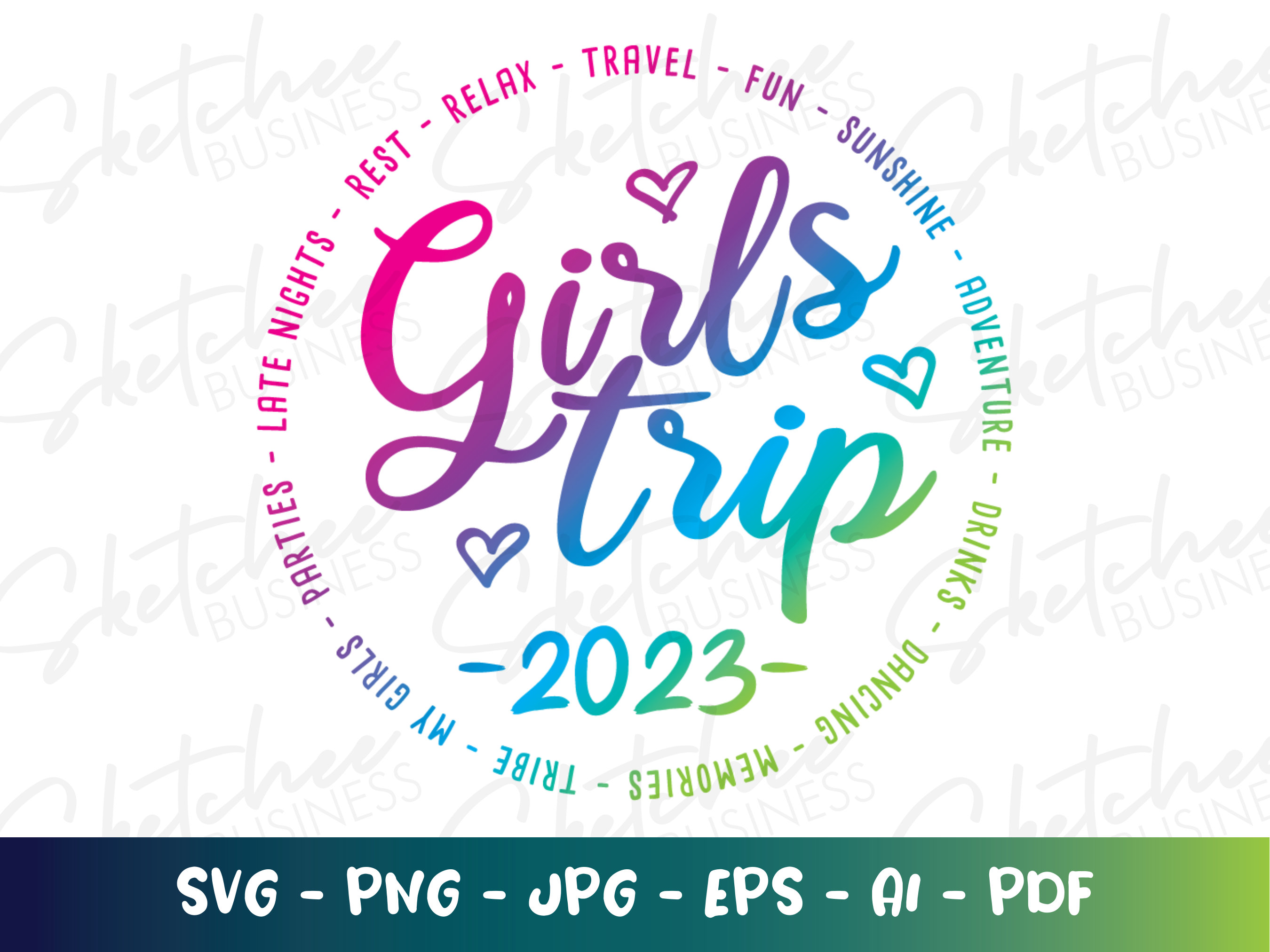 Girls Trip 2023 SVG Vacation SVG Girls Weekend Svg Cricut - Etsy Australia