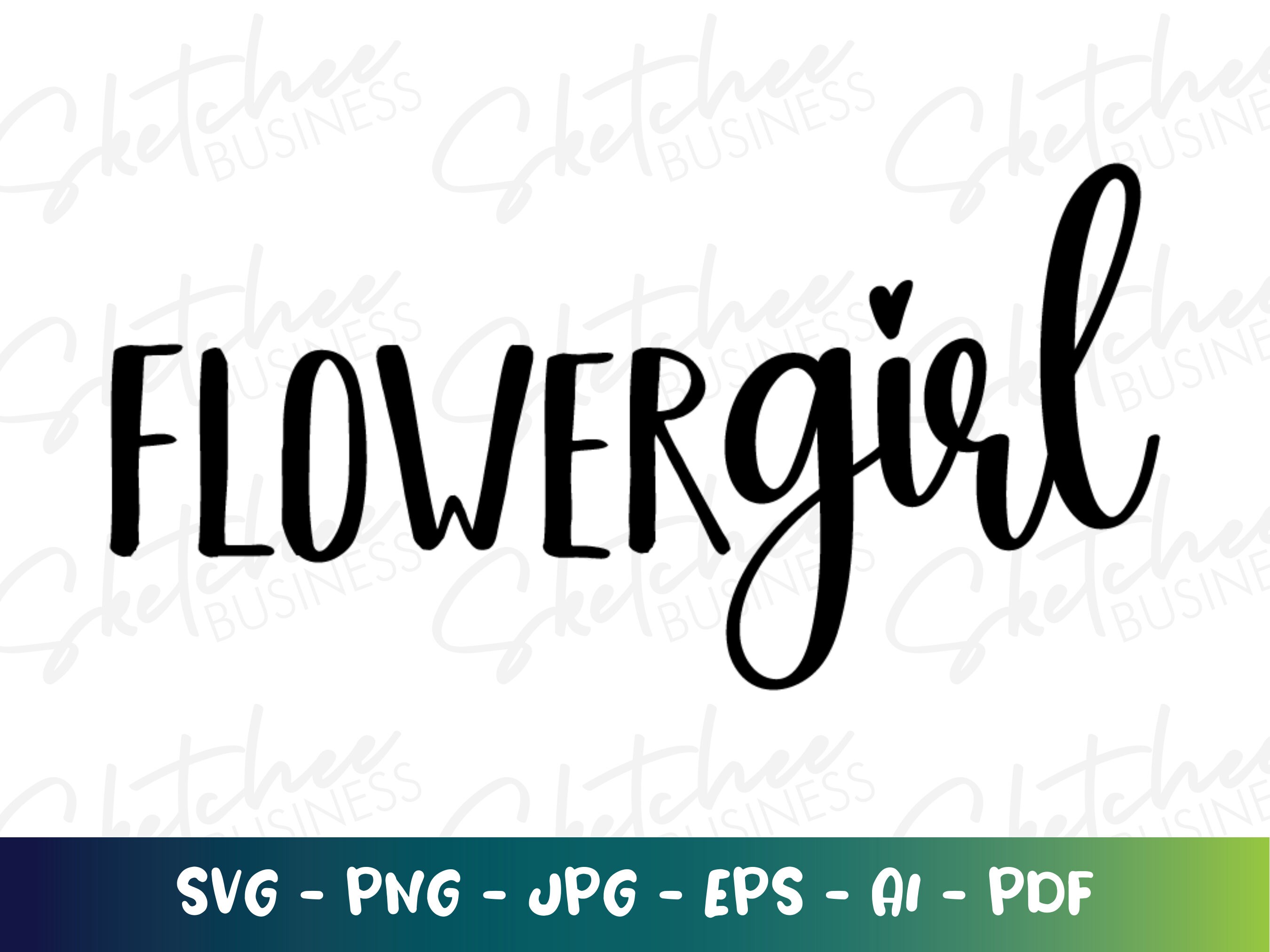 Flower Girl SVG, Wedding SVG, Wedding Party Svg, Cricut Cut Files ...