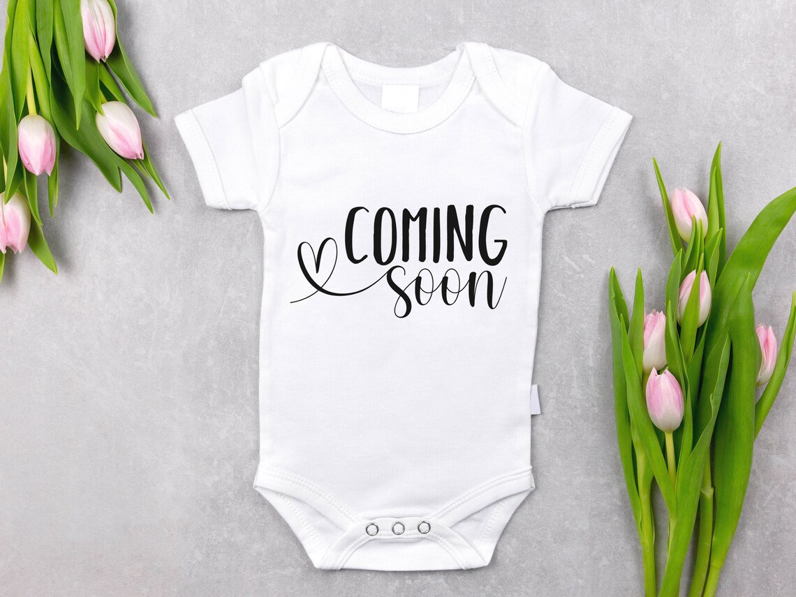 Coming Soon Svg Png Pdf, Baby Coming Soon Svg, Announcement Svg ...