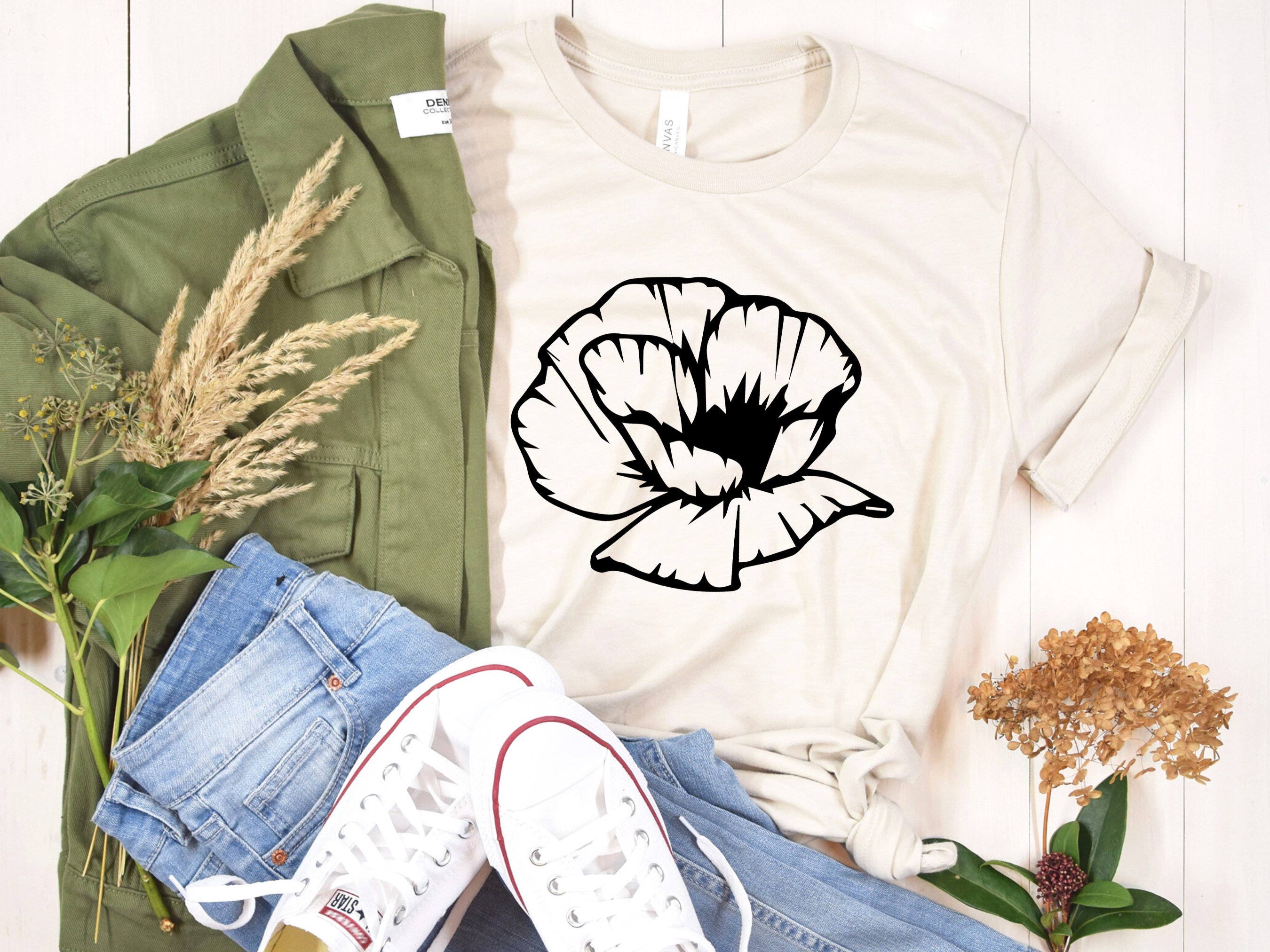 Poppy Flower SVG Pdf Png, Poppies SVG, Cricut Cut Files, Silhouette ...