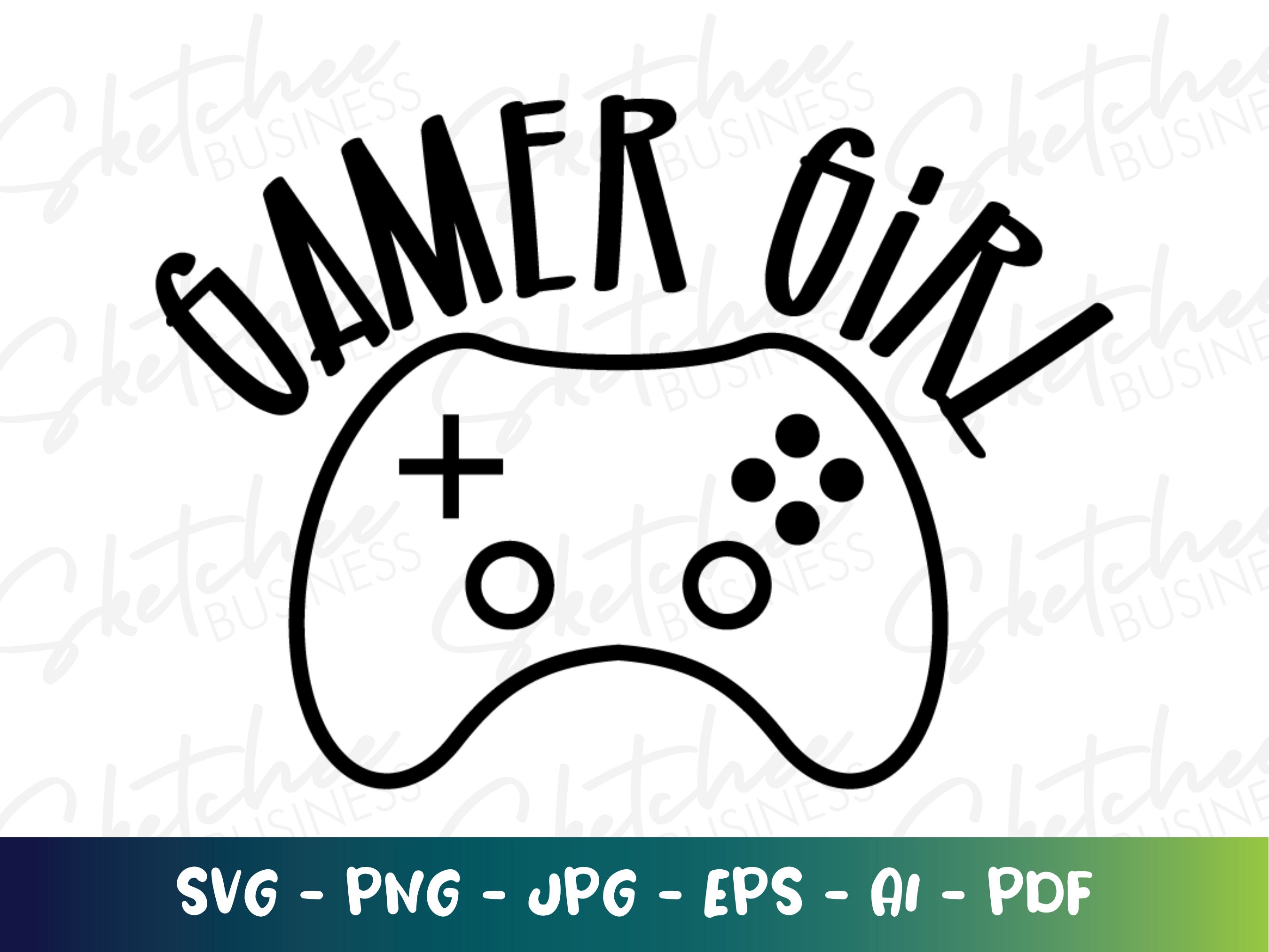 Gamer Girl SVG, Video Lover SVG, Girls Who Play Video Games, Gamer ...