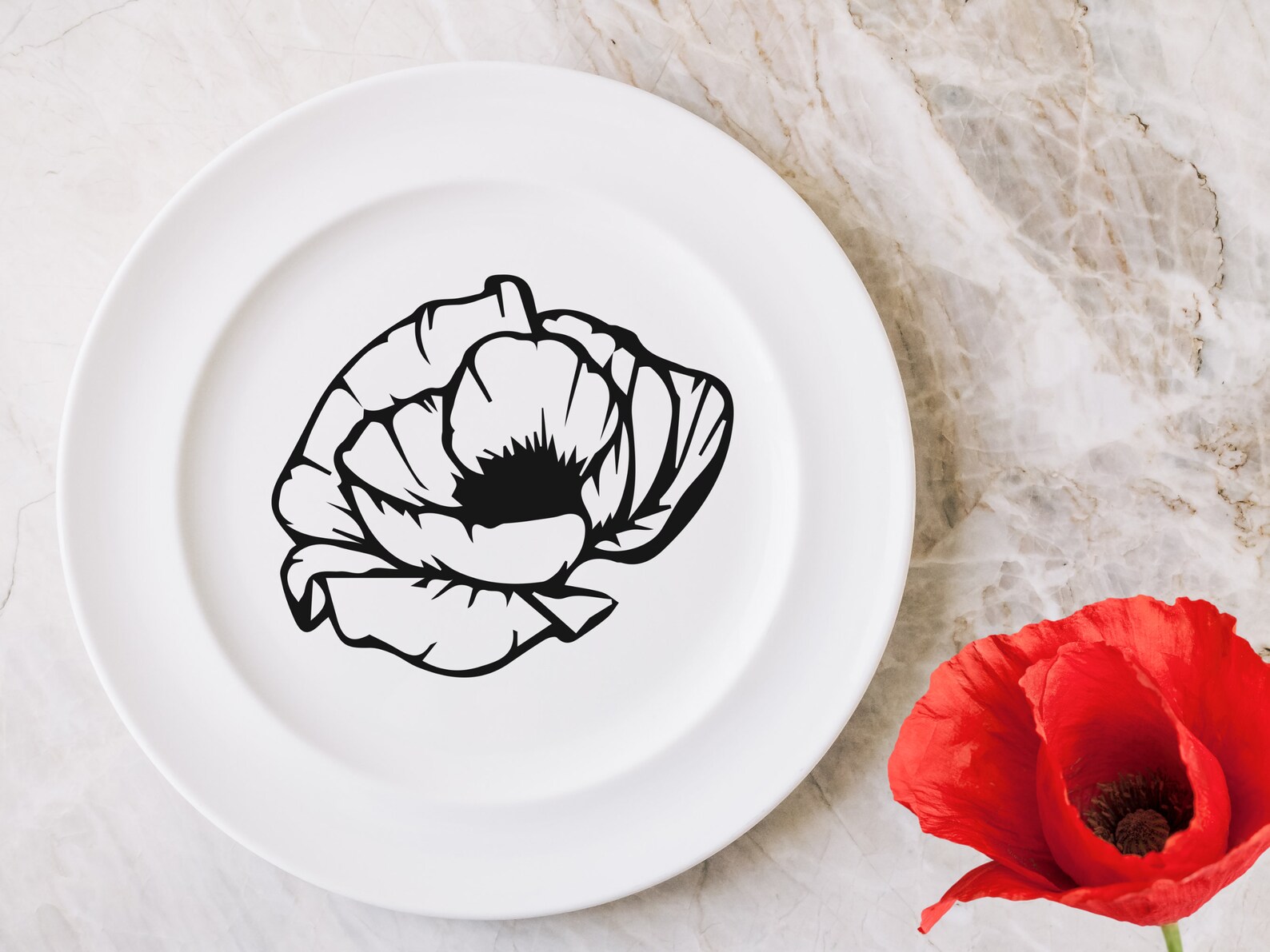 Poppy Flower SVG Pdf Png, Poppies SVG, Cricut Cut Files, Silhouette ...