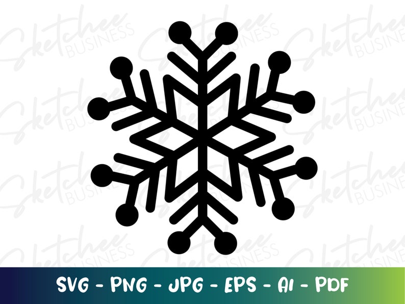 Snowflake Svg, Simple Snowflake Svg, Let It Snow Avg Cricut Cut Files ...
