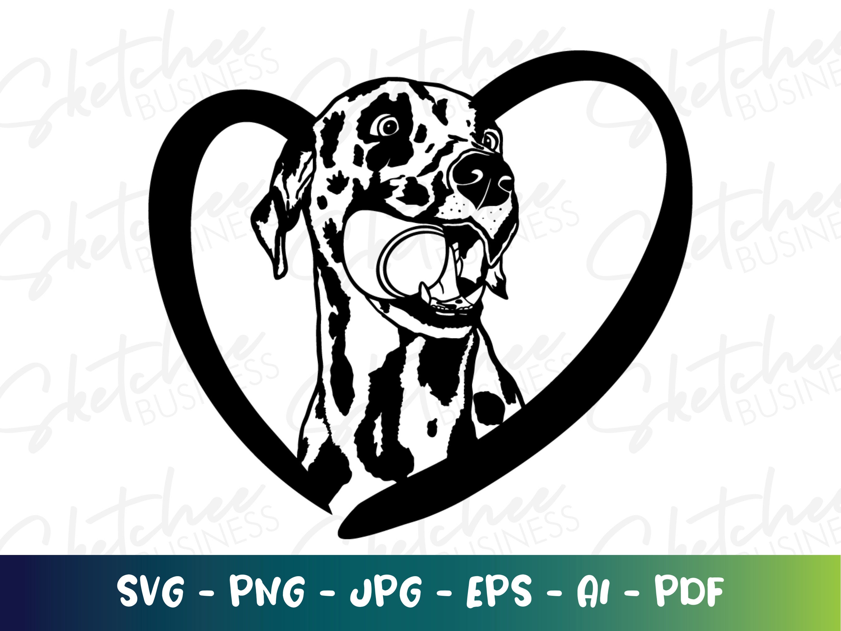 Dalmatian SVG, Dalmatian Lover SVG, I Love Dalmatians, Dalmatian ...