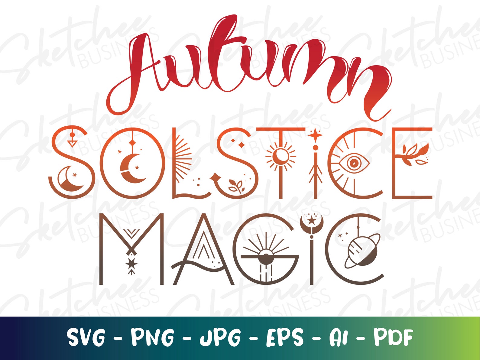Autumn Solstice Magic Svg Png Pdf, Solstice Svg, Cricut Cut Files ...