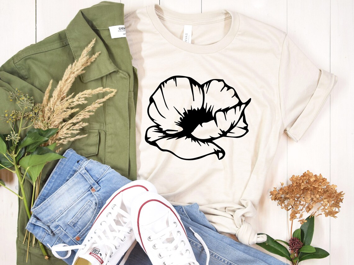 Poppy Flower SVG Pdf Png Poppies SVG Cricut Cut Files - Etsy