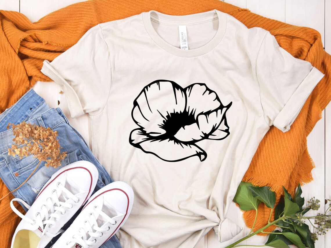 Poppy Flower SVG Pdf Png, Poppies SVG, Cricut Cut Files, Silhouette ...