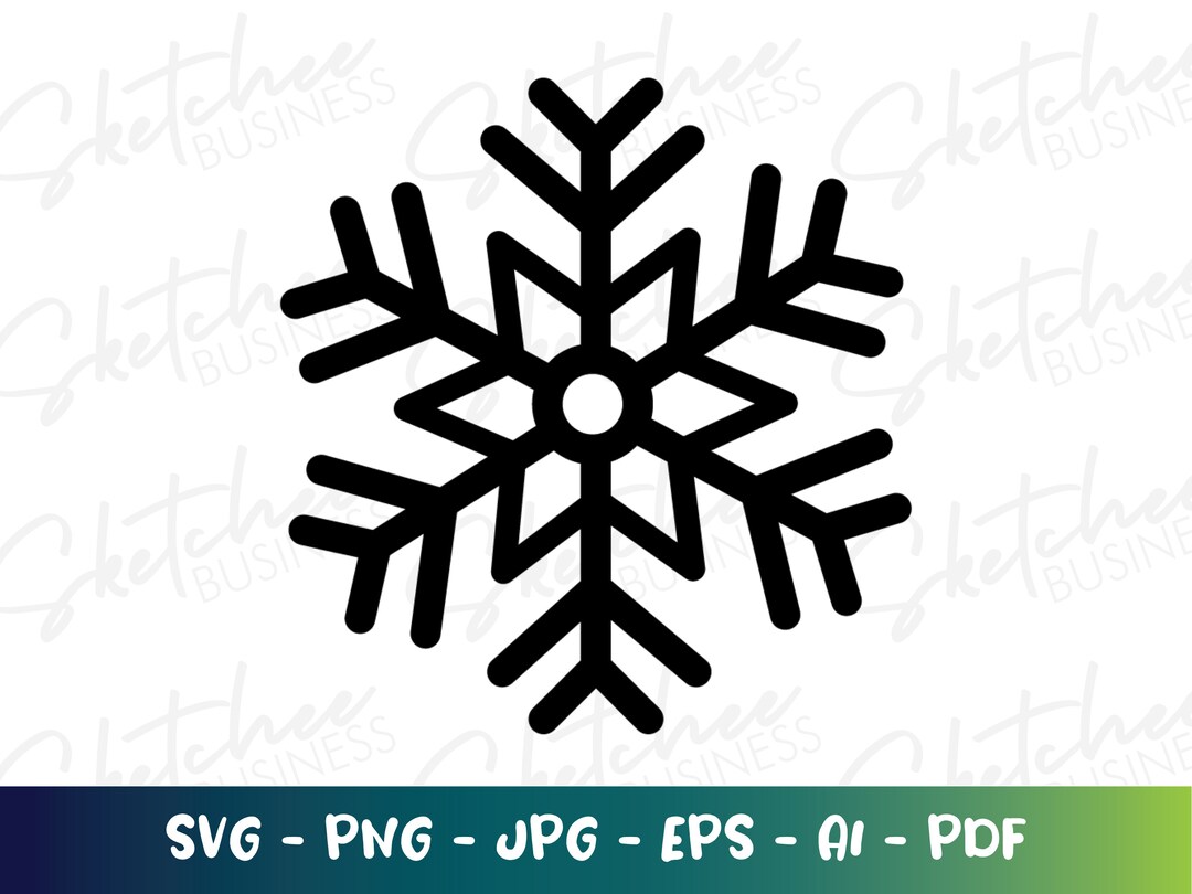 Snowflake Svg, Simple Snowflake Svg, Let It Snow Avg Cricut Cut Files ...