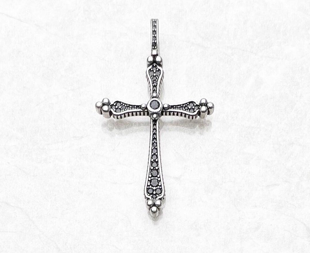 Pendant Black Royalty Cross,real 925 Sterling Silver Jewelry Europe ...