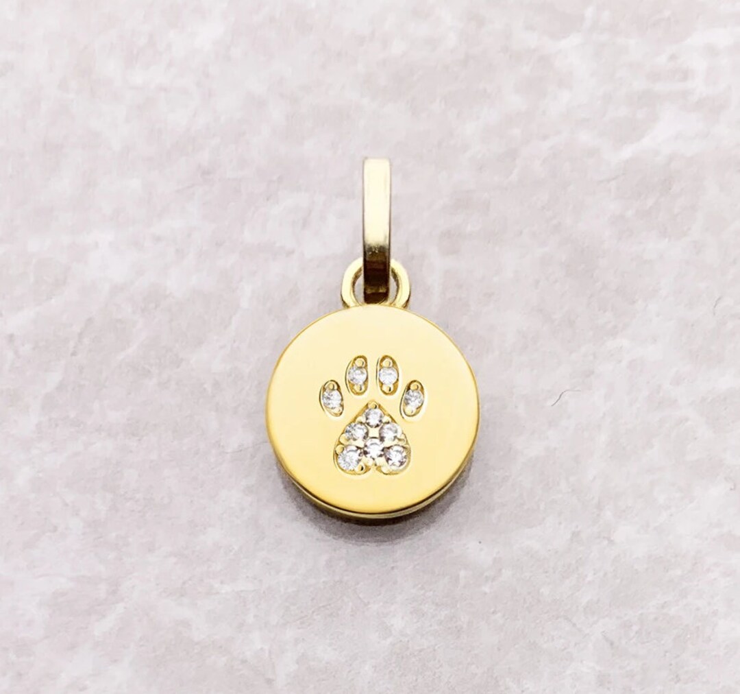 Pendants Disc Cute Little Cat Paw Autumn Jewelry 925 Sterling Silver ...