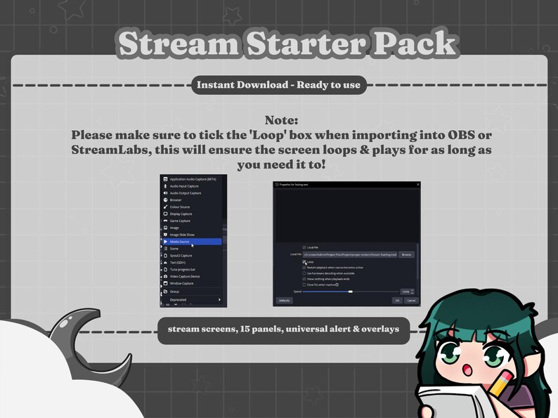 Cozy Dark Mode Streaming Starter Pack | for Twitch / Youtube, Cozy Lo ...