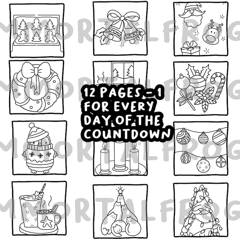 12 Days of Christmas Coloring Pages 12 Downloadable & Printable Cozy ...