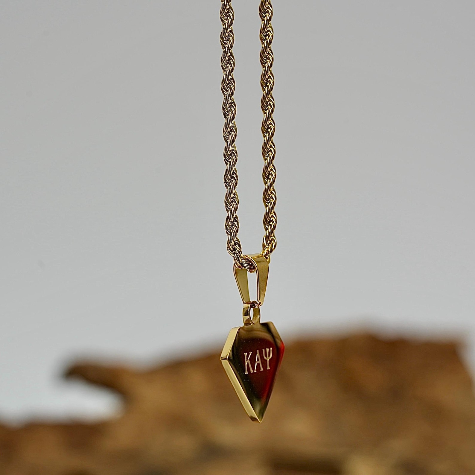Kappa Alpha Psi Diamond Gold Necklace - Etsy