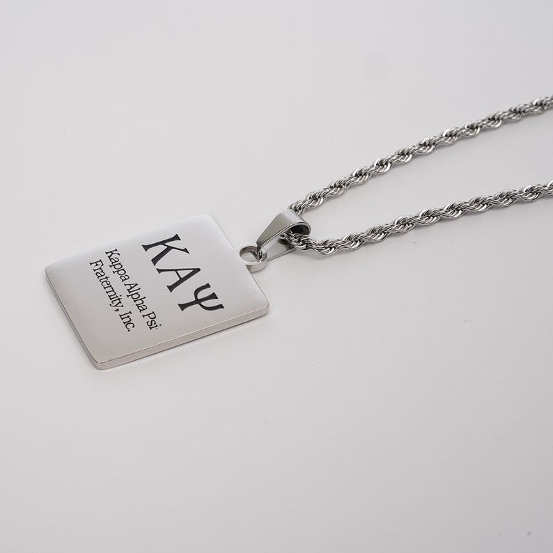 Kappa Alpha Psi Necklace Silver - Etsy