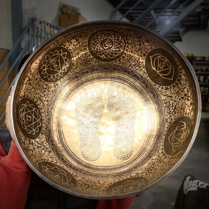 Extra Large Foot Singing Bowl Deep Vibration Healing Bowls for Chakra ...