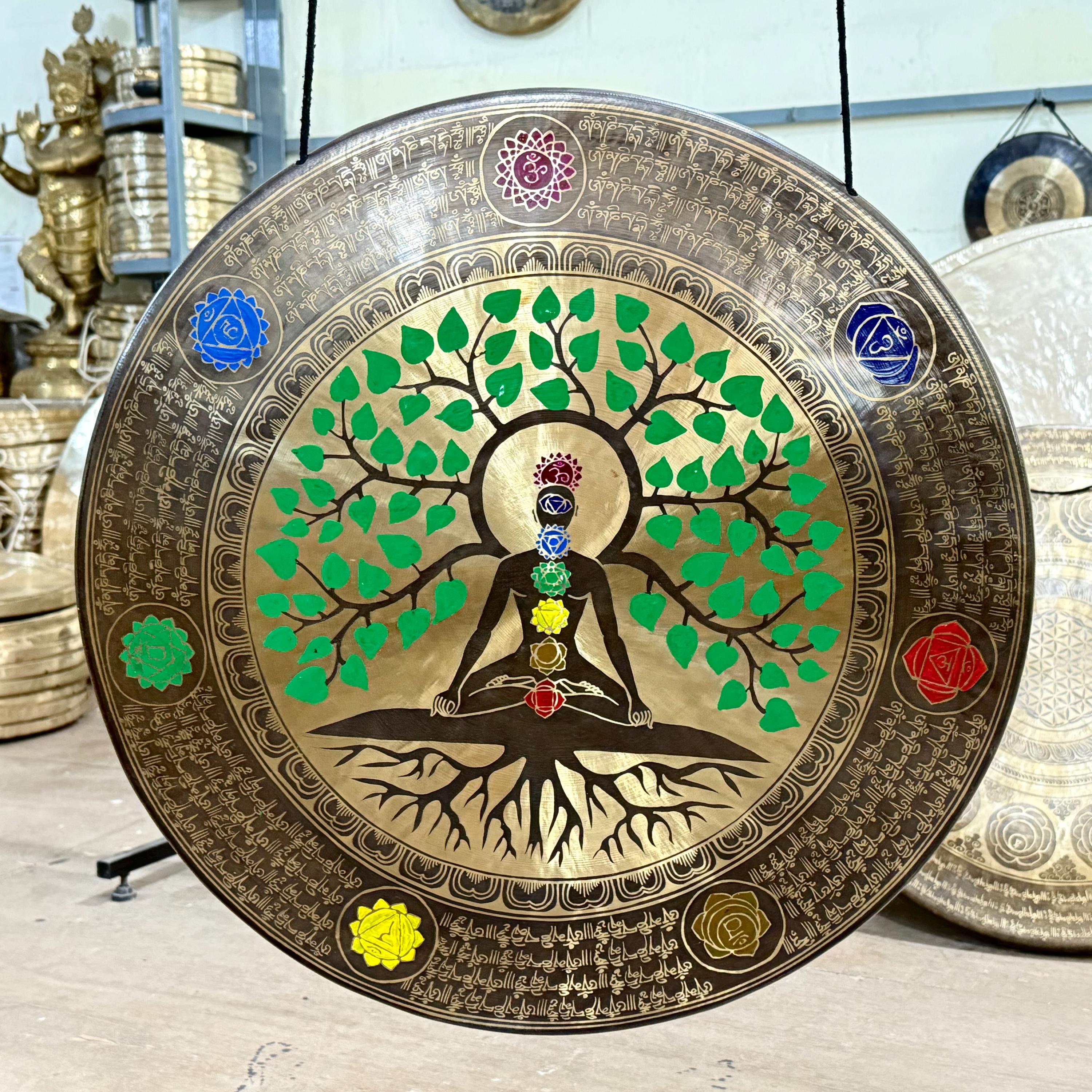 Seven Chakra Handmade Nepalese Meditation Gong With Stand - Etsy