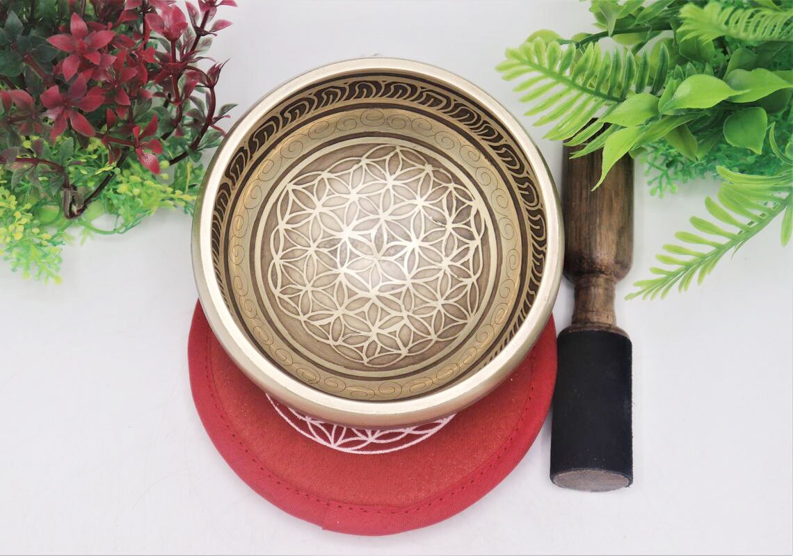 11cm Handmade Flower of Life singing bowl Tibetan singing | Etsy