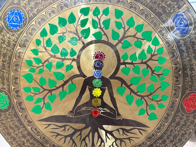 Seven Chakra Handmade Nepalese Meditation Gong With Stand - Etsy