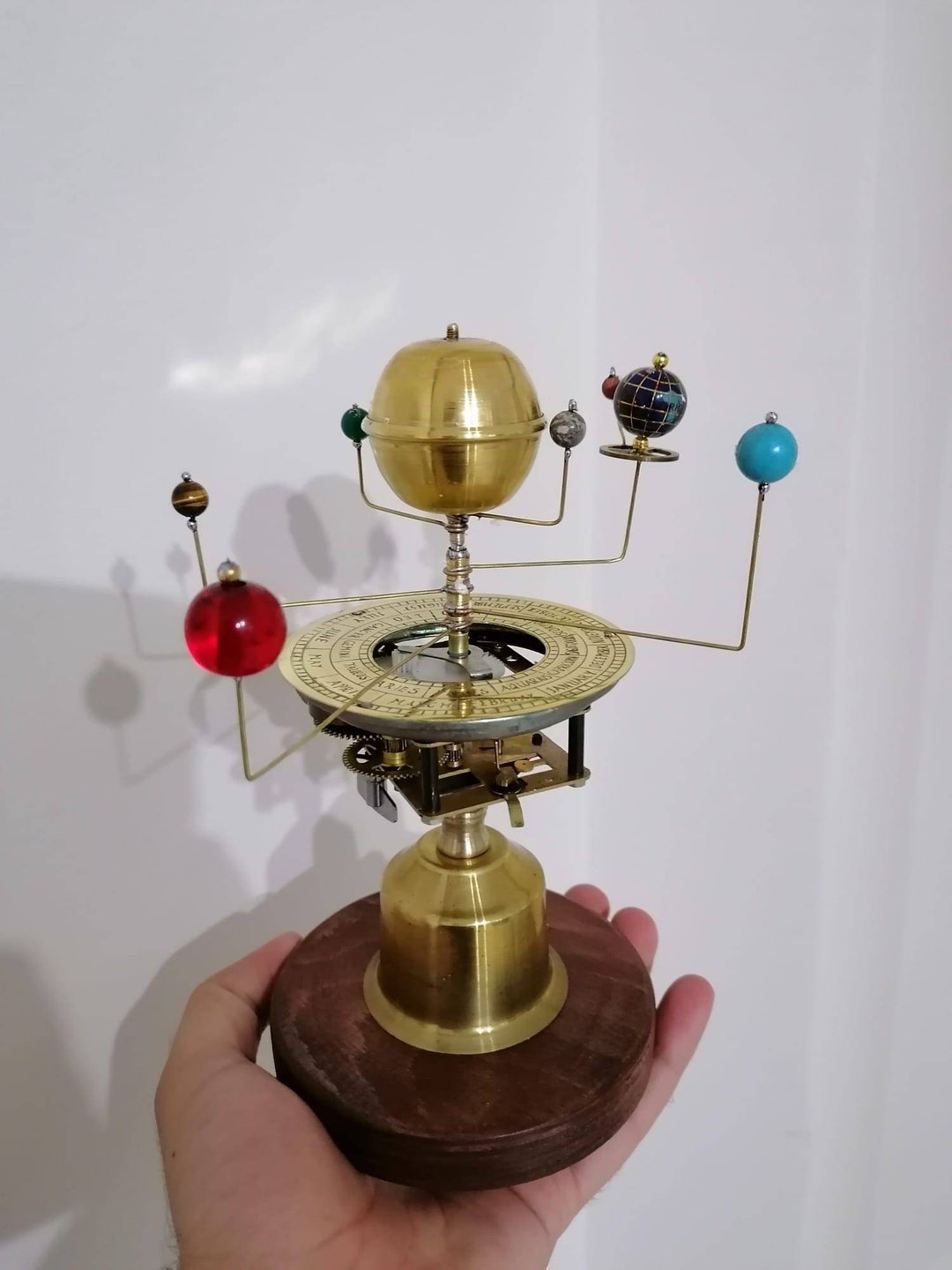 Astronomic-astrological Clock Sphere Tellür Globemoons and Zodiac Signs ...