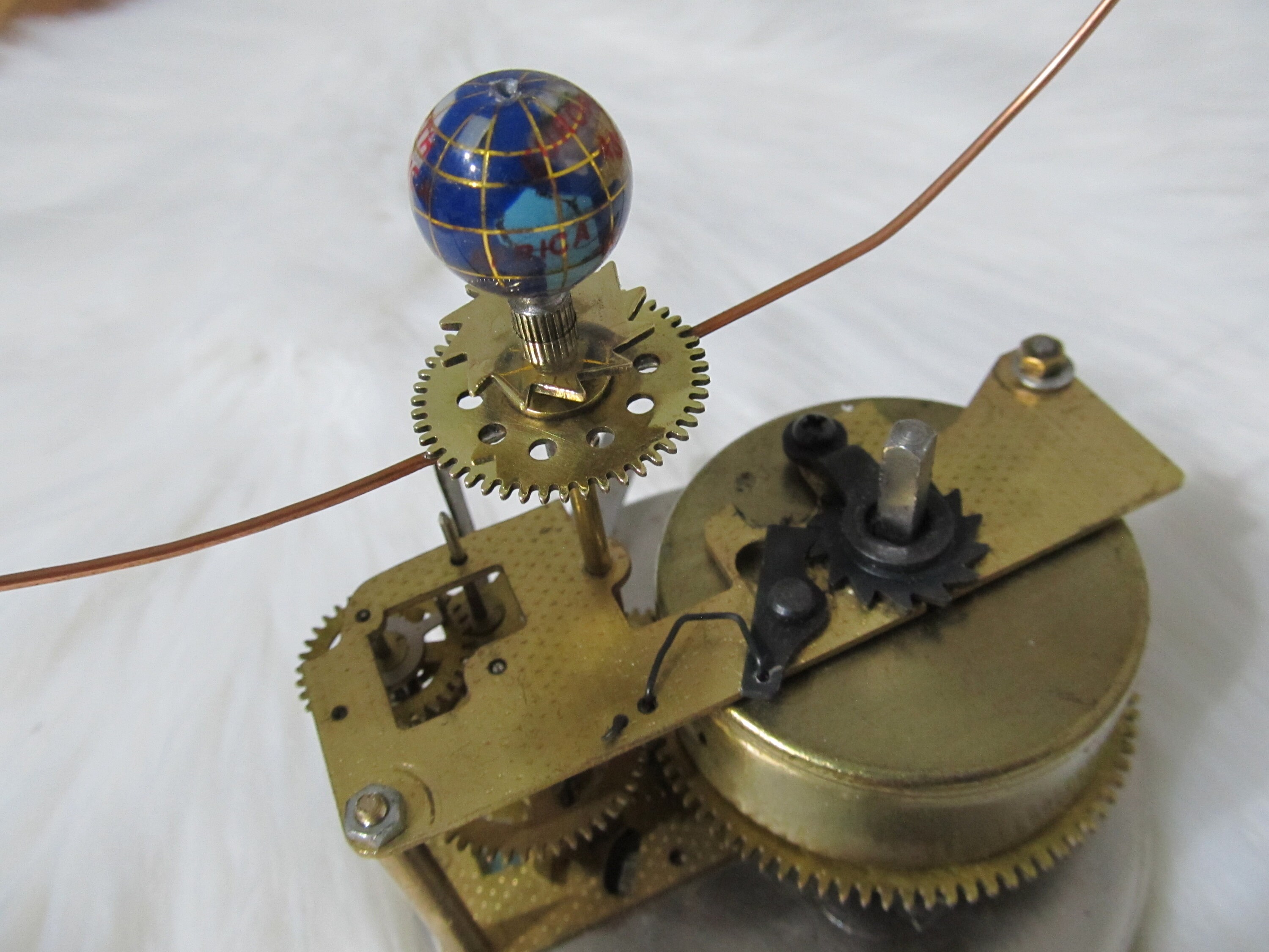Mechanical-astronomic-astrological Clock Sphere Tellür Globemoons and ...