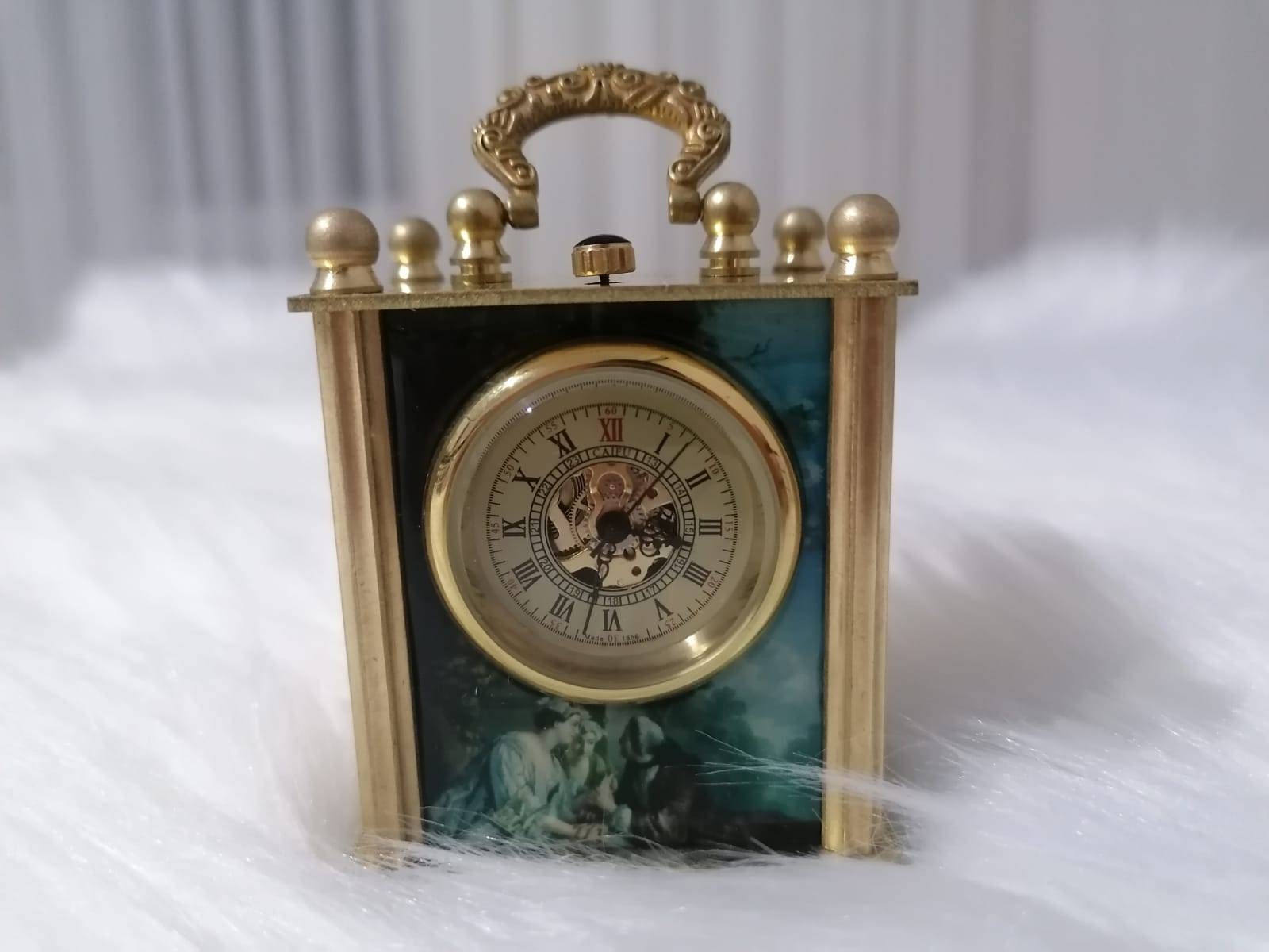 Miniature Painting Clock, Vintage Clock, Mechanical Clock, Animated ...