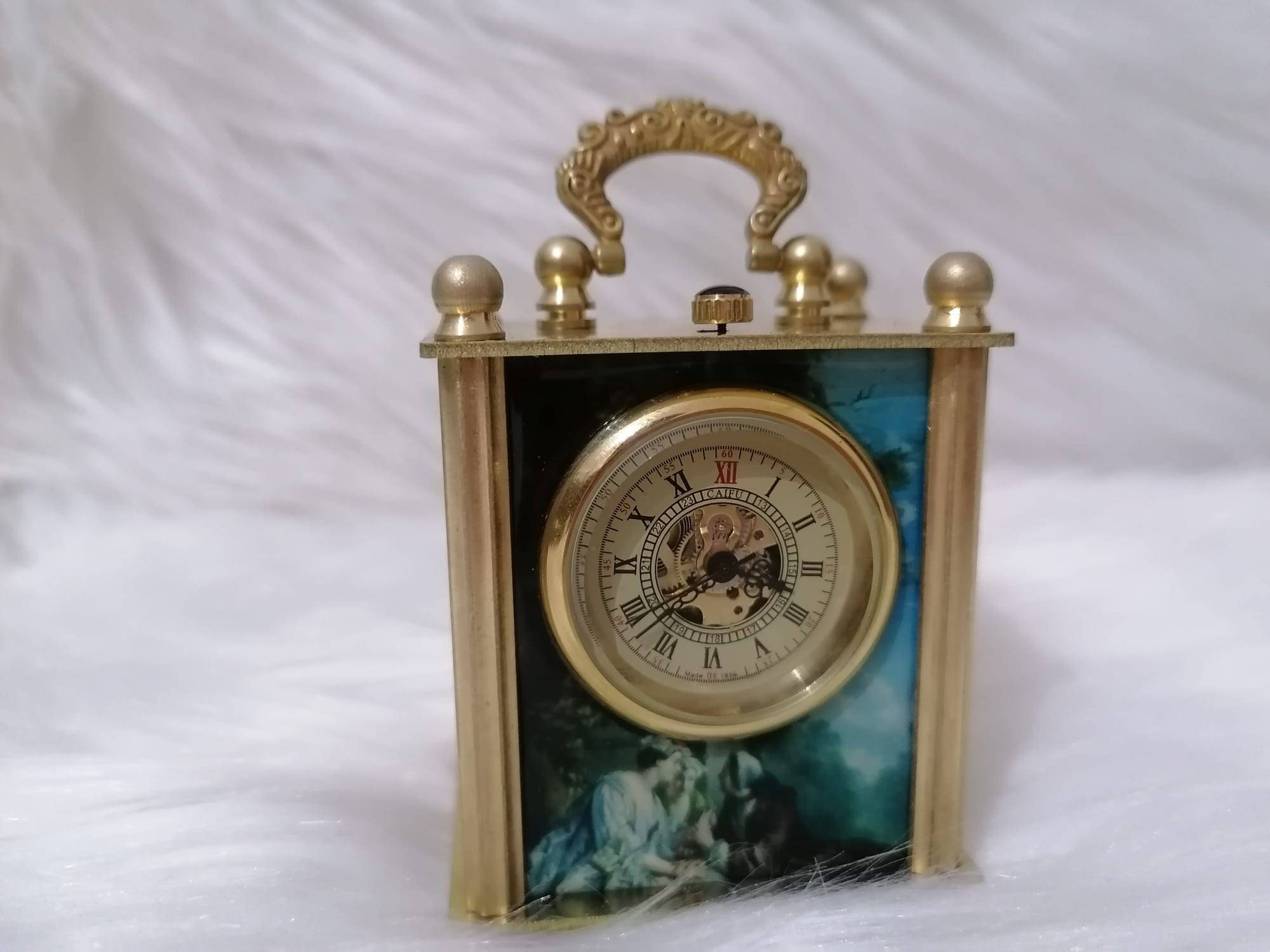 Miniature Painting Clock, Vintage Clock, Mechanical Clock, Animated ...