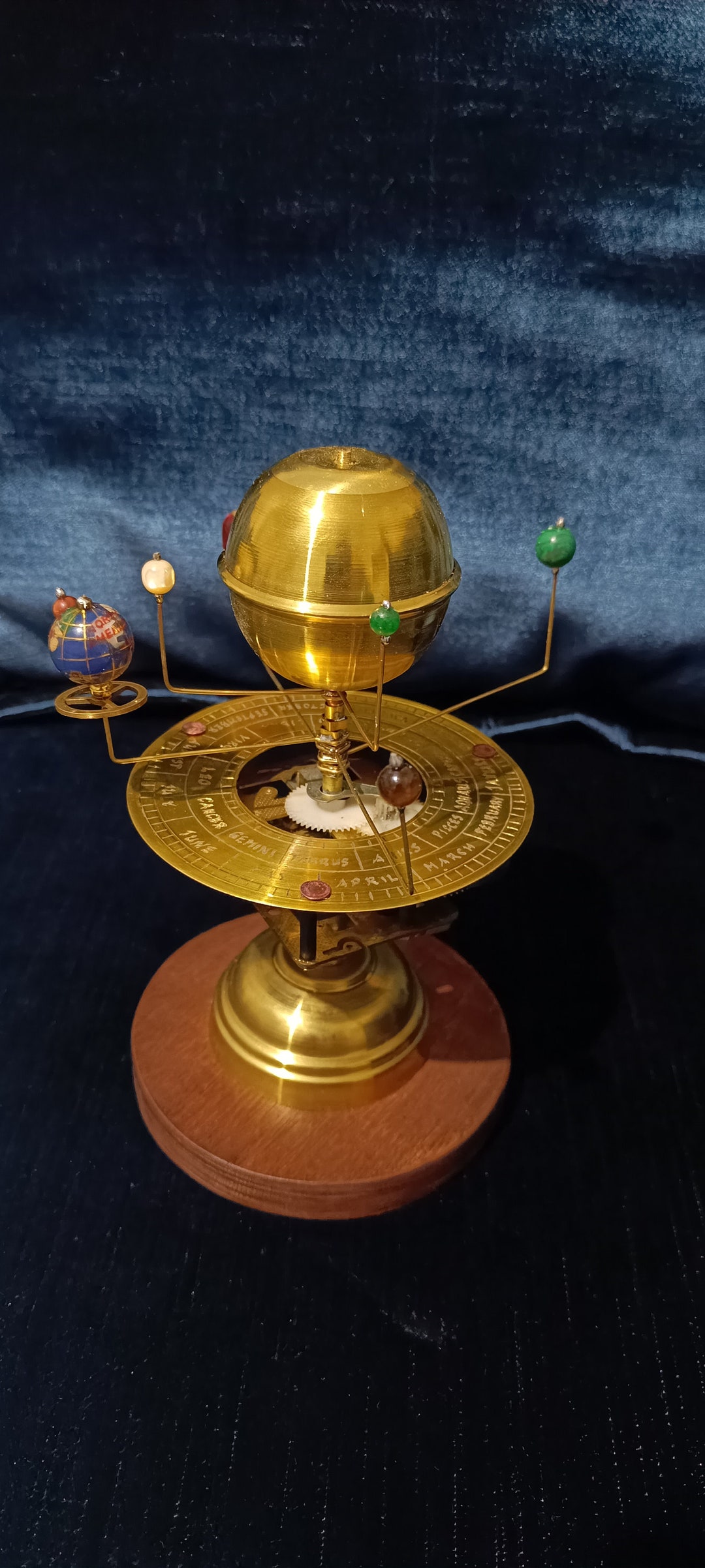 Astronomic-astrological Clock Sphere Tellür Globe(moons and Zodiac ...