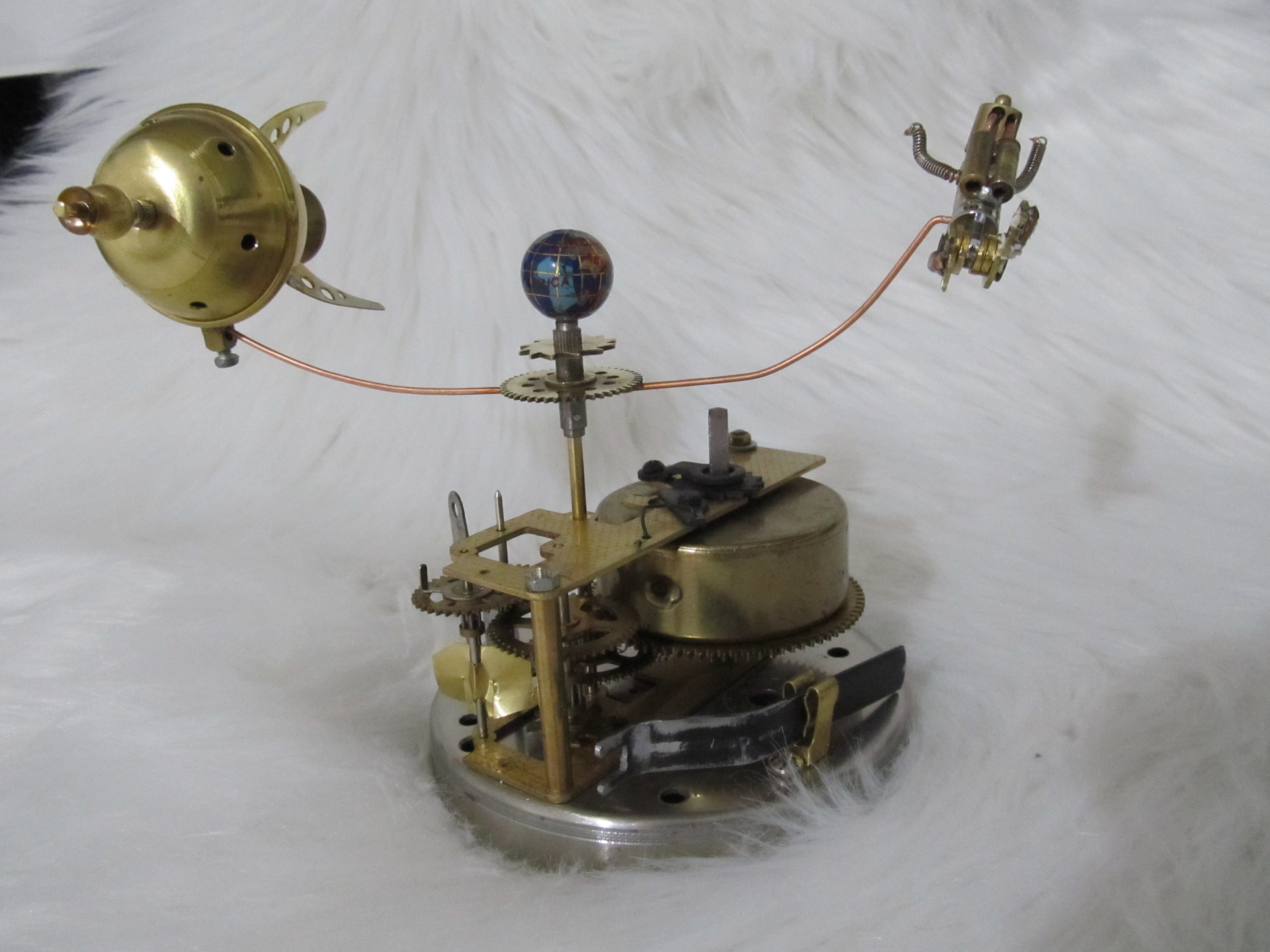 Mechanical-astronomic-astrological Clock Sphere Tellür Globemoons and ...