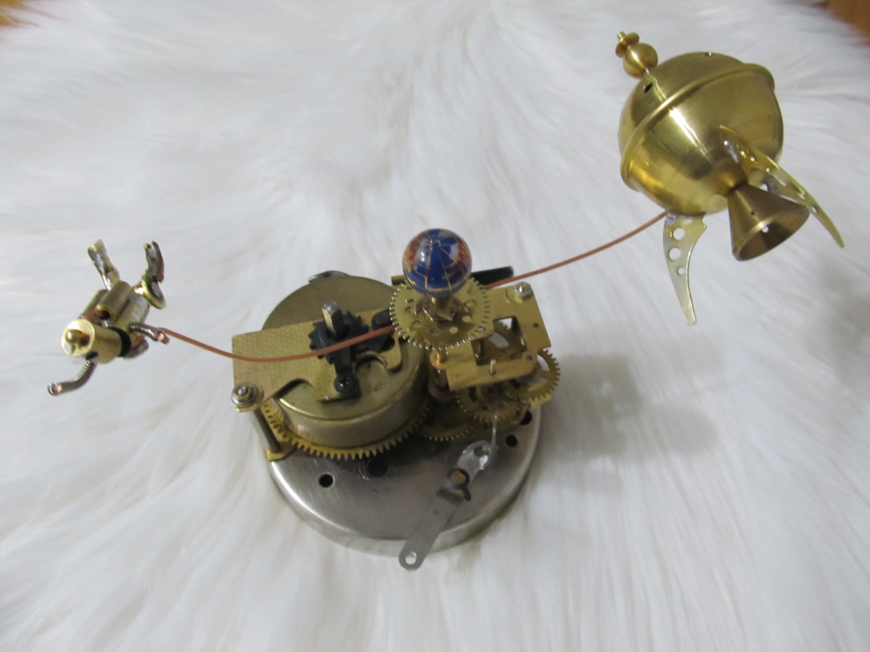 Mechanical-astronomic-astrological Clock Sphere Tellür Globemoons and ...
