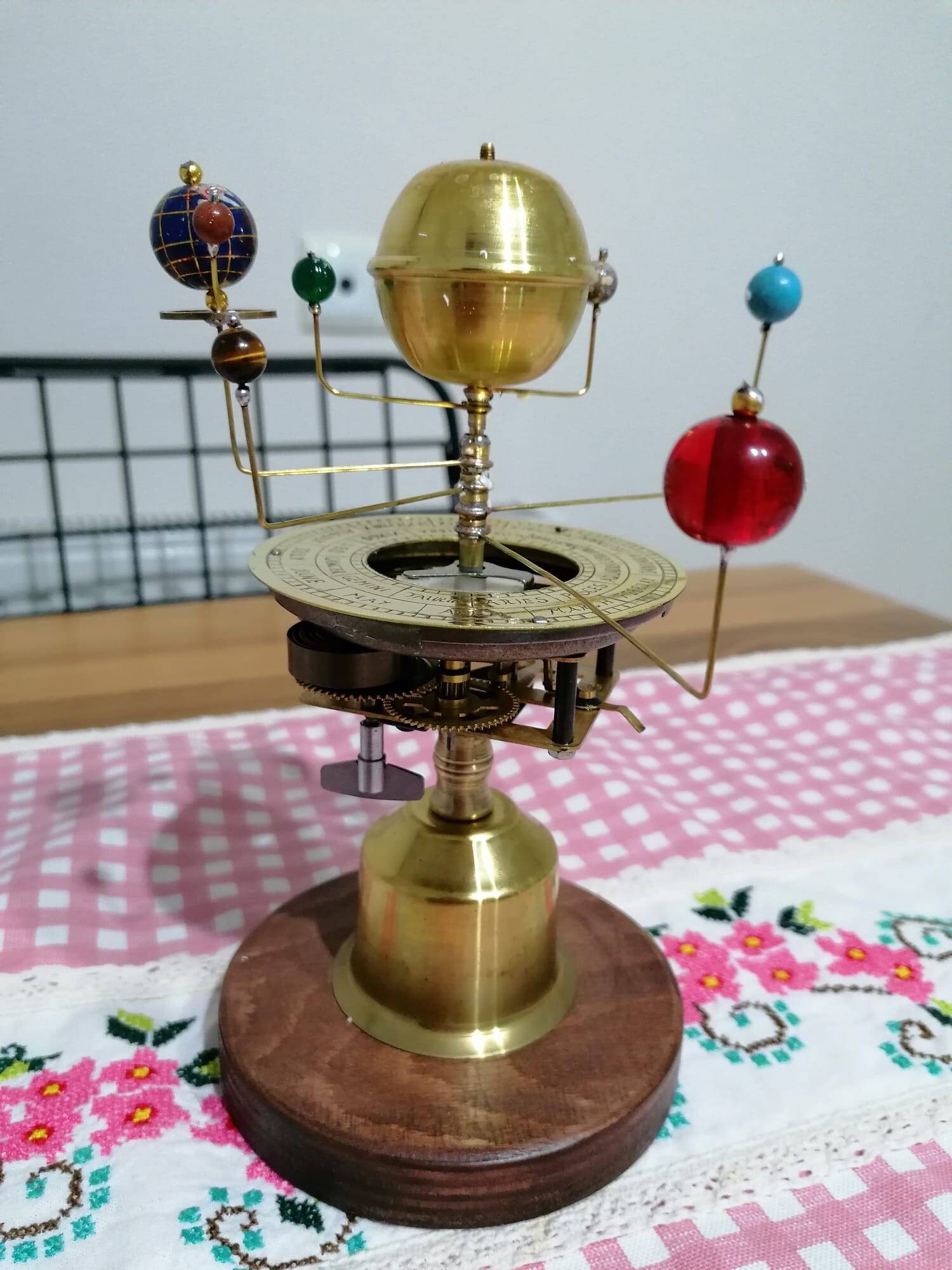 Astronomic-astrological Clock Sphere Tellür Globemoons and Zodiac Signs ...