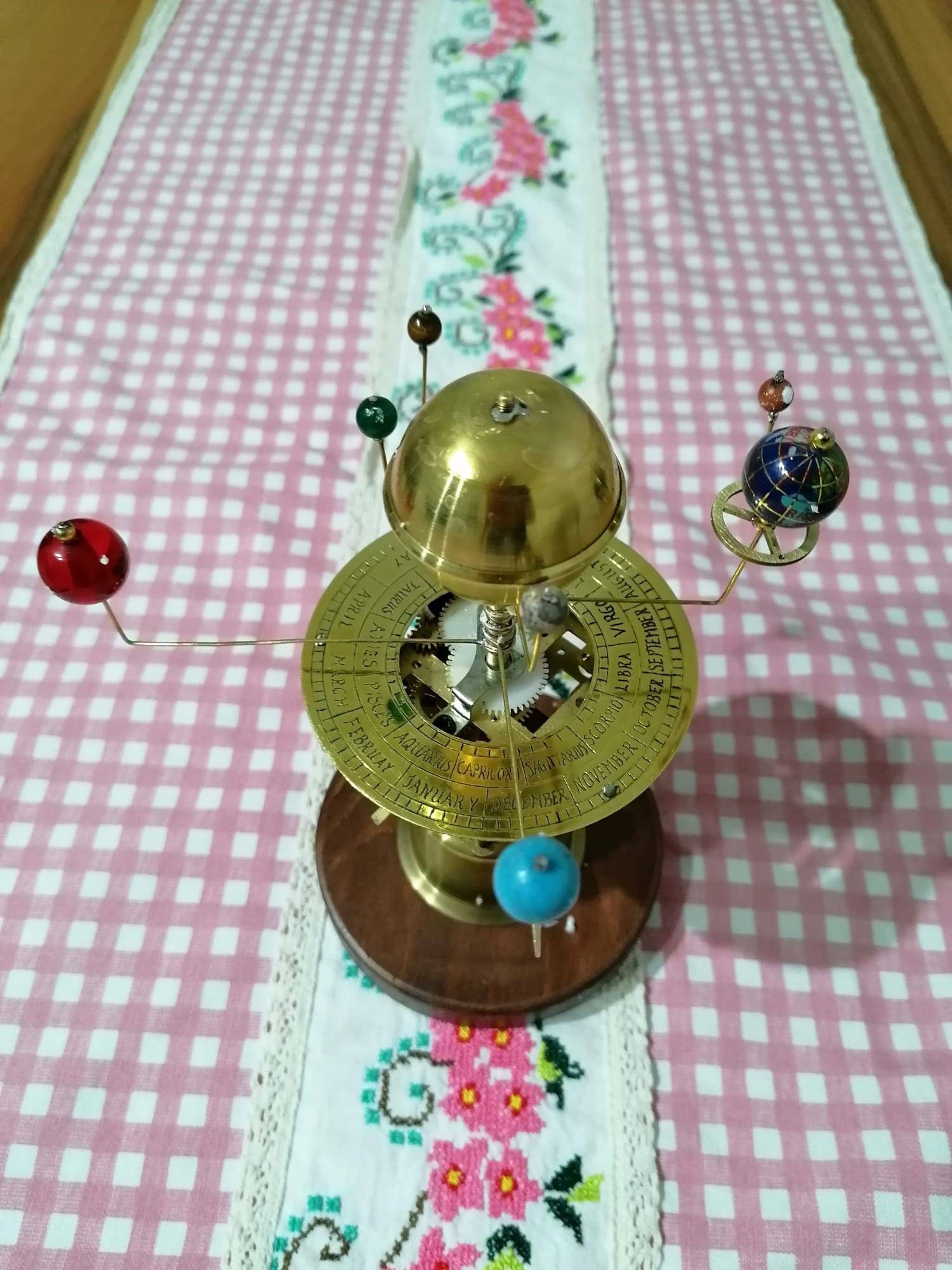 Astronomic-astrological Clock Sphere Tellür Globemoons and Zodiac Signs ...