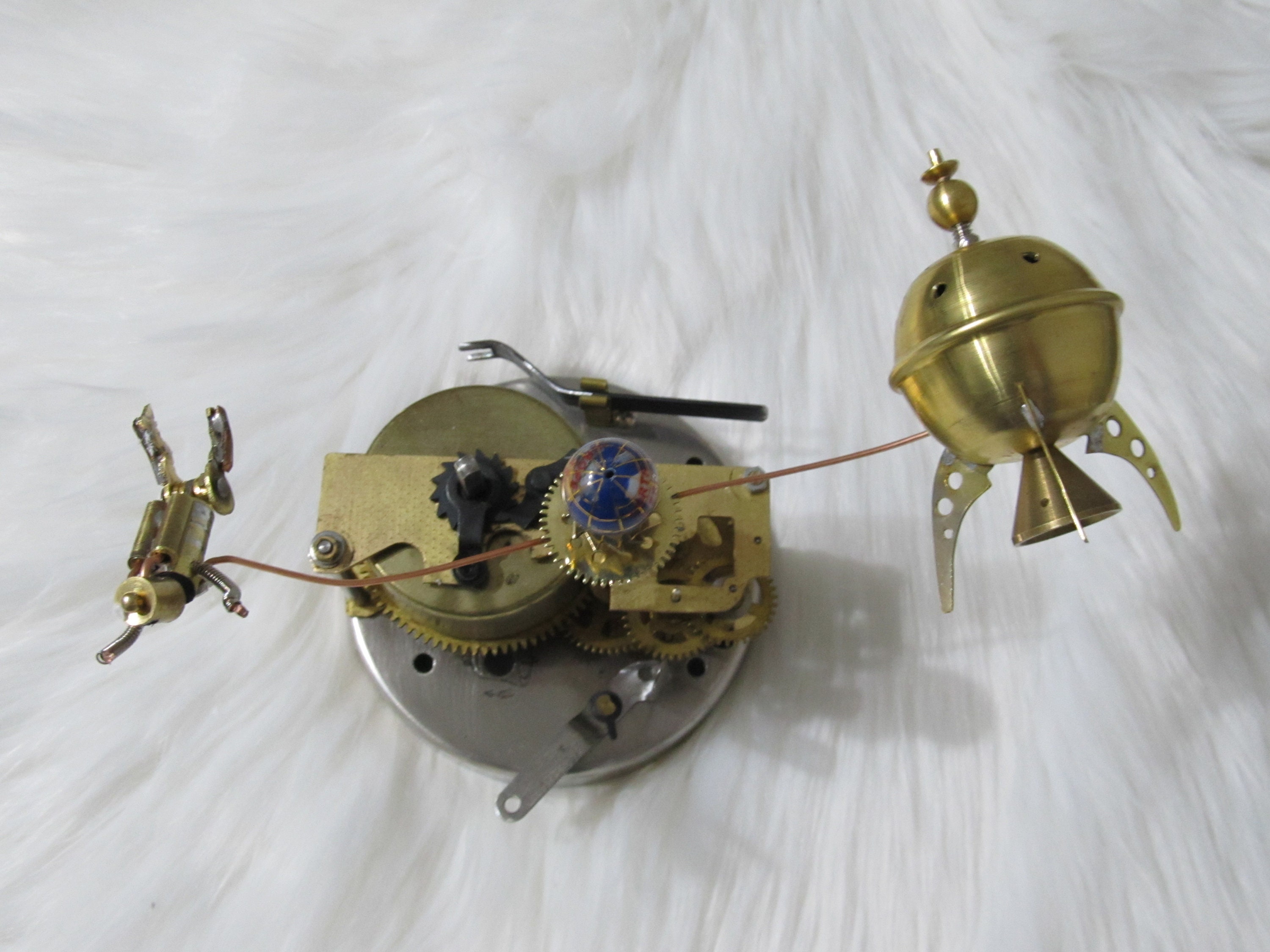 Mechanical-astronomic-astrological Clock Sphere Tellür Globemoons and ...
