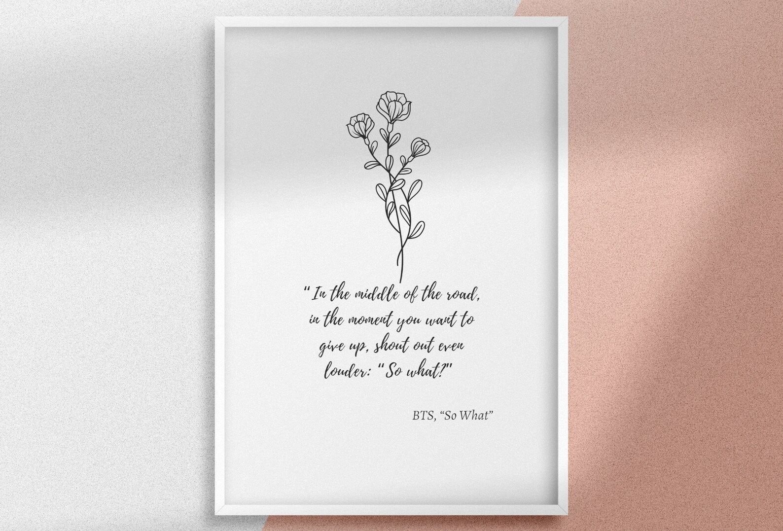 BTS QUOTES Set of 6 Printable Art Wall Instant Download - Etsy