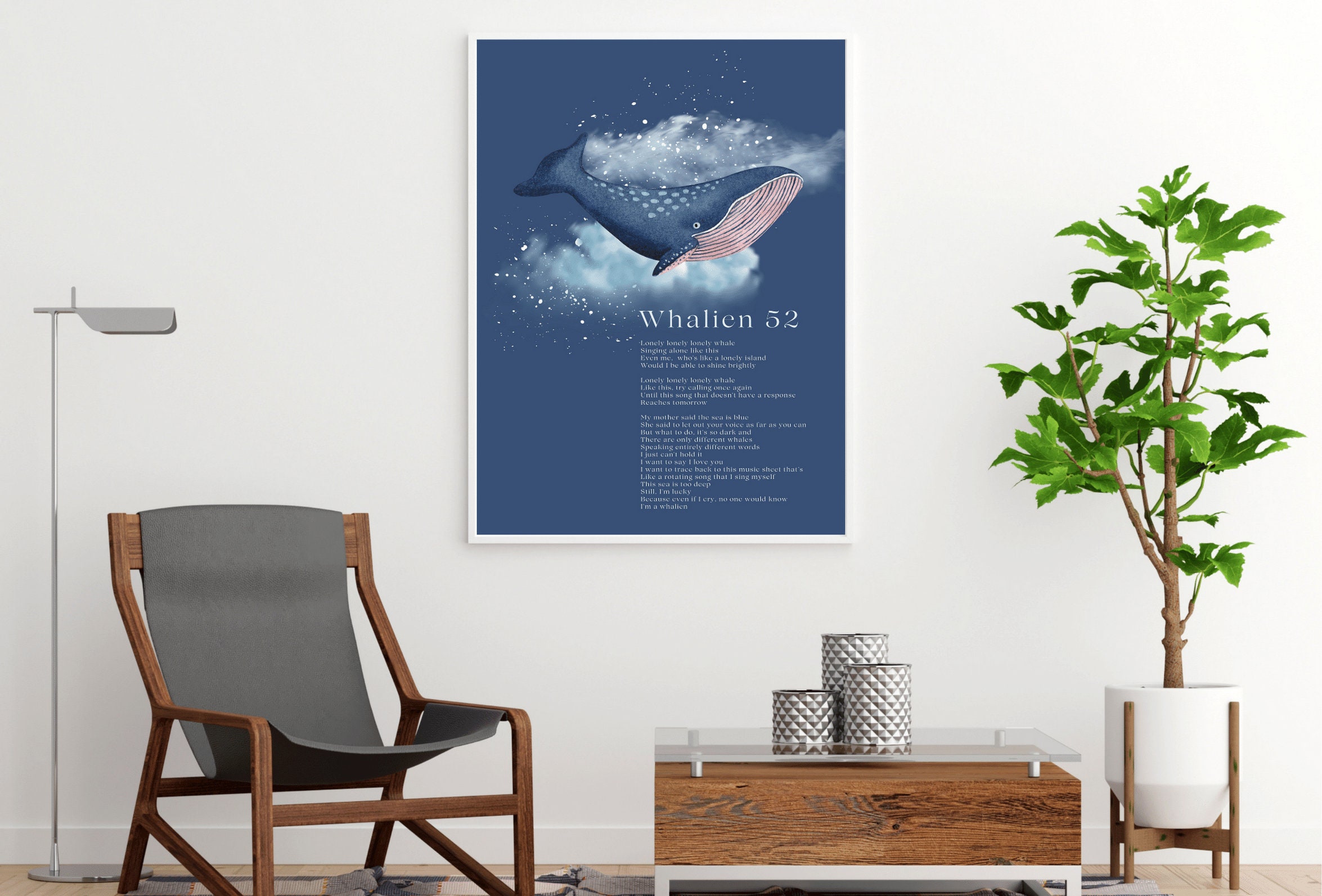 Whalien 52 BTS Artwork Quote, BTS Lyrics, Instant Download, Home Decoration, Prints Poster ...