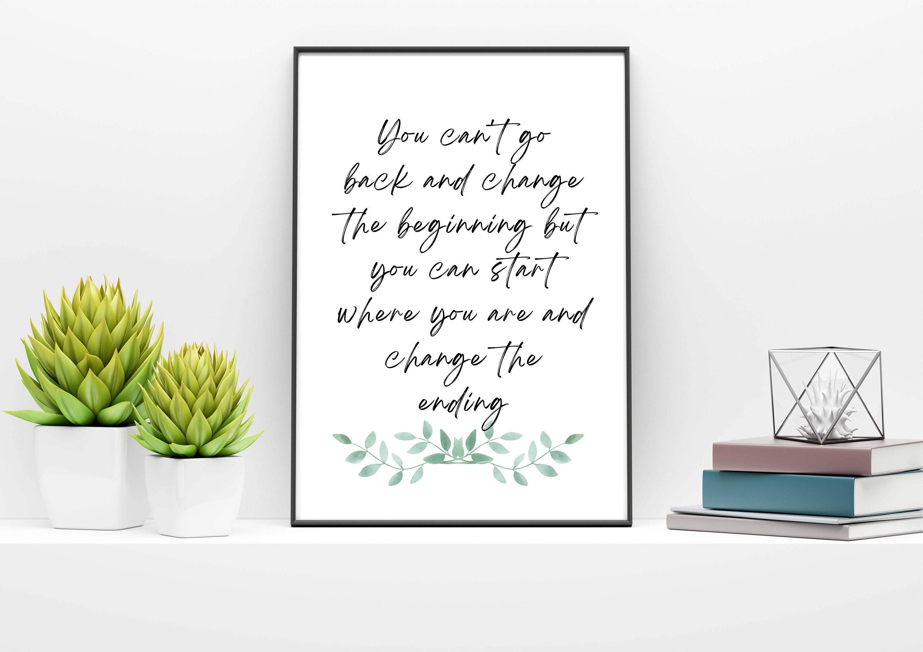 CHANGE THE ENDING Printable Art Wall Instant Download - Etsy