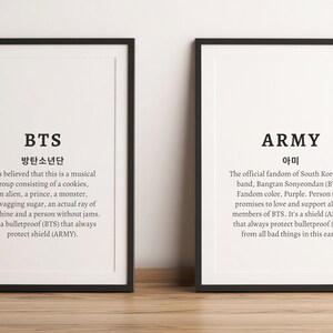 BTS | BTS Definition | BTS Printable Decoration, Instant Download ...
